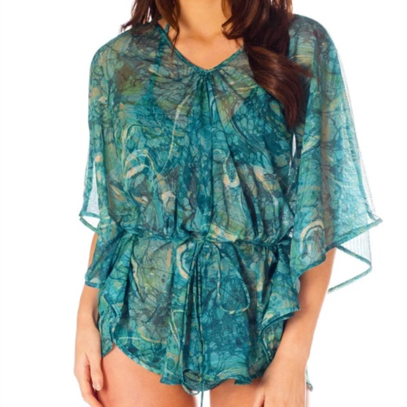 Kiniki | Swim | Kiniki Poncho Tan Through Beach Wear One Size Fits All ...